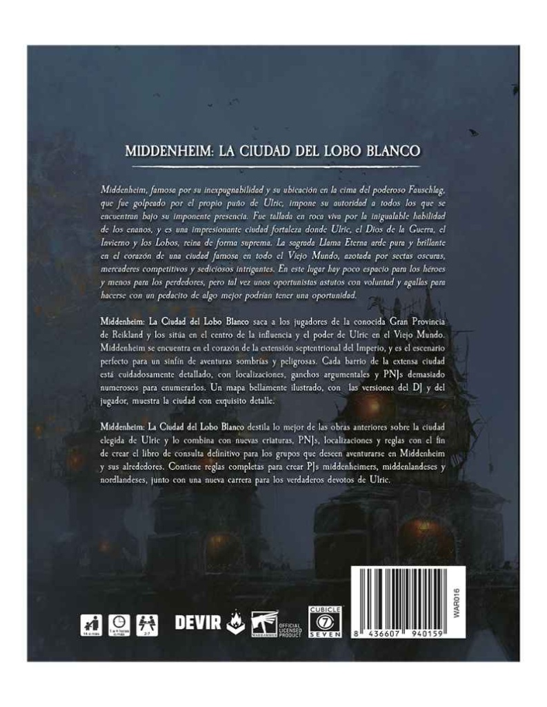 MIDDENHEIM: LA CIUDAD DEL LOBO BLANCO - WARHAMMER FANTASY ROL | Arte9