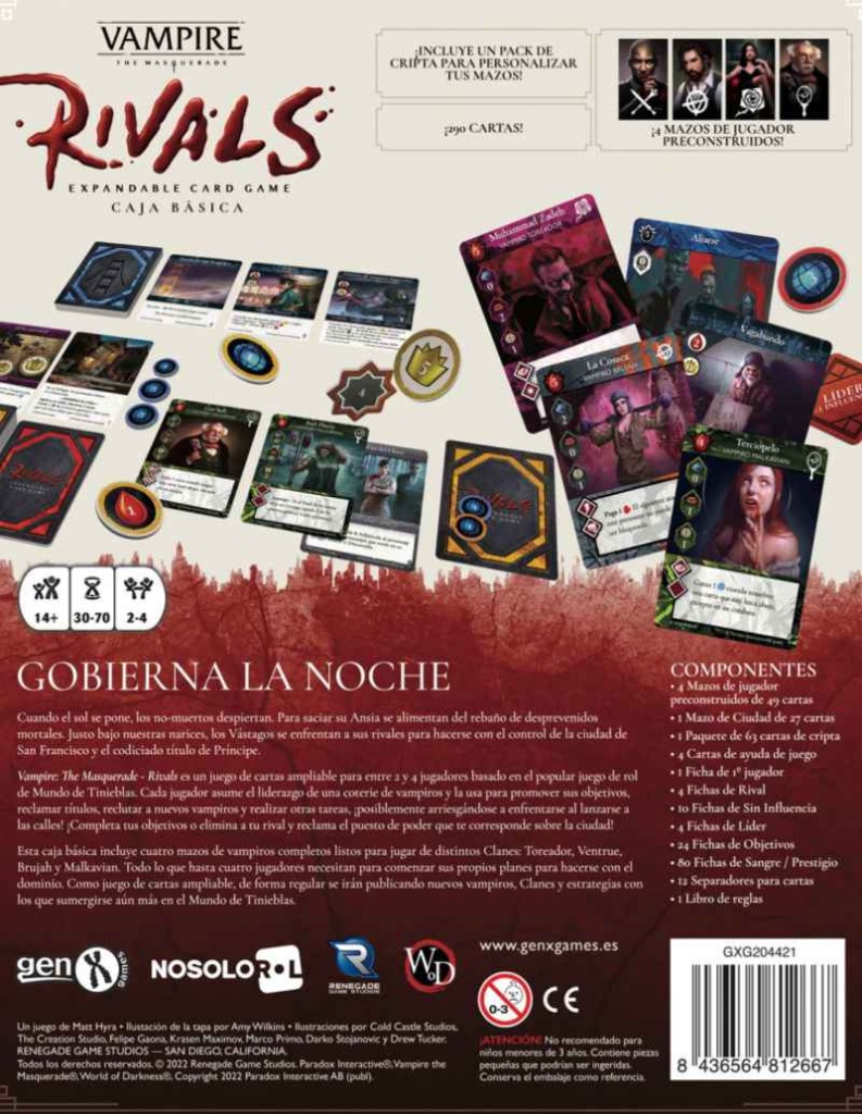 VAMPIRE RIVALS - VAMPIRE: THE MASQUERADE | Arte9