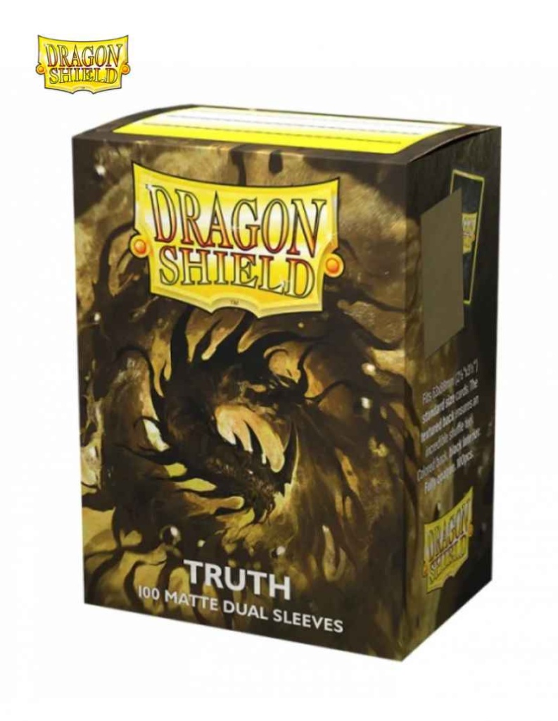 TRUTH MATTE DUAL (100) - DRAGON SHIELD - METALIC GOLD | Arte9