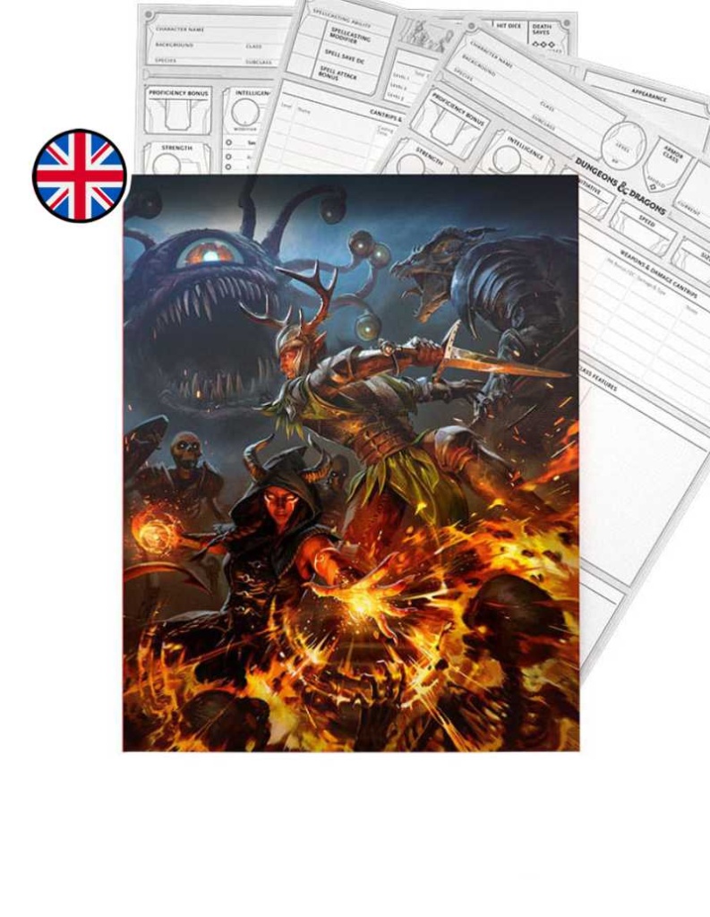 CHARACTER SHEETS - DUNGEONS & DRAGONS | Arte9